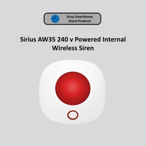 Wireless 230V Powered Internal Siren with Wifi or a Standalone Alarm